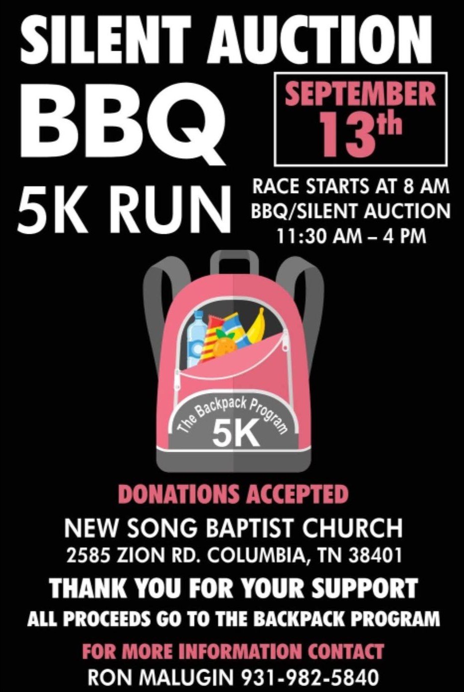 BBQ & 5k Run - Experience Maury