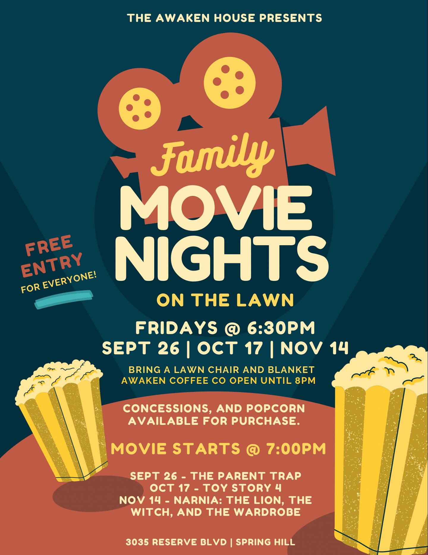 Family Movie Nights on the Lawn - Experience Maury
