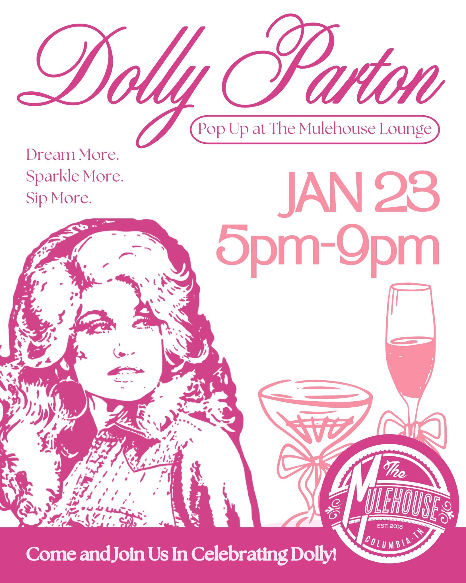 Dolly Parton Pop-Up at The Mulehouse Lounge! - Experience Maury